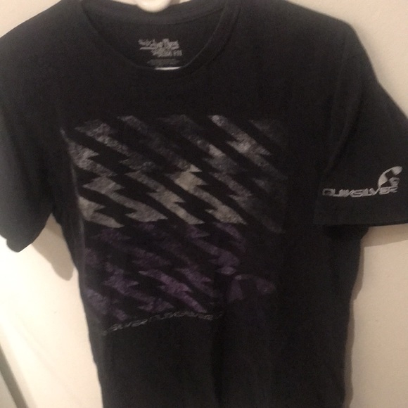 Quiksilver | Shirts | Quicksilver Slim Fit Purple Lightning Bolts ...